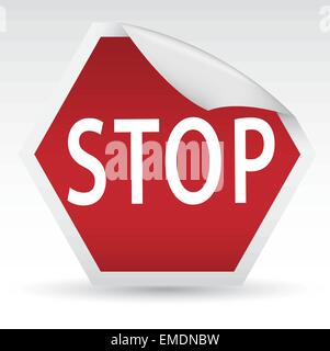 vector illustration of a stop sign Stock Vector Image & Art - Alamy