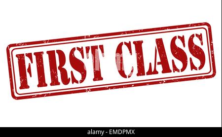 First class red stamp illustration Stock Vector Image & Art - Alamy