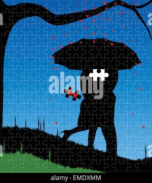 heart with puzzle pieces Stock Vector Image & Art - Alamy