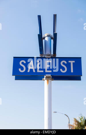 New Zealand Napier Market Street Street sign set into pavement after ...