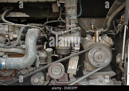 Bus Engine Problem Stock Photo - Alamy