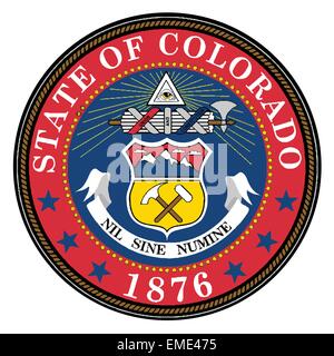 The seal of the United States state of Colorado Stock Vector Image ...
