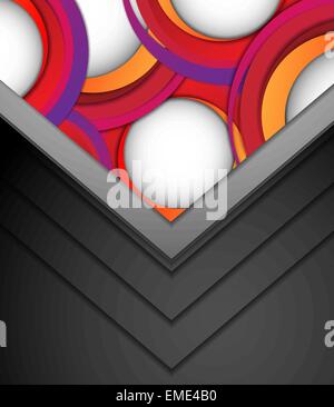 Vector abstract background with colorful layers Stock Vector Image ...