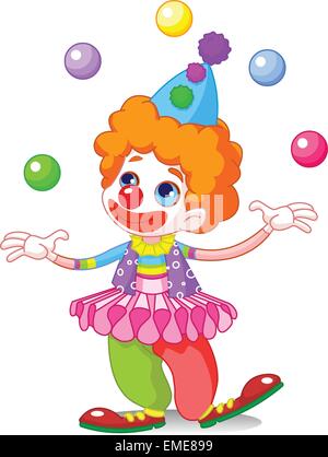 A drawing of a clown juggling Stock Vector Image & Art - Alamy