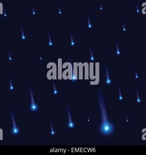 Shooting Stars. Meteors Falling Stock Vector Image & Art - Alamy