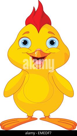 A cartoon baby chick smiling and happy Stock Vector Image & Art - Alamy
