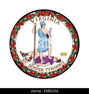 VIRGINIA STATE SEAL Stock Photo - Alamy