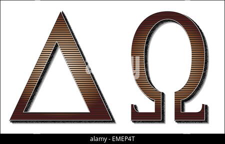 SYMBOL: BEGINNING & END. /nGreek letters alpha and omega, symbols for ...