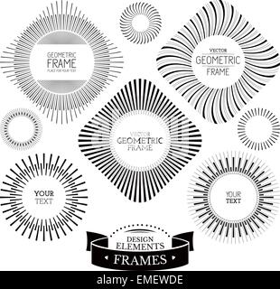 Simple geometric banner, ribbon vector clip-art - stock vector ...