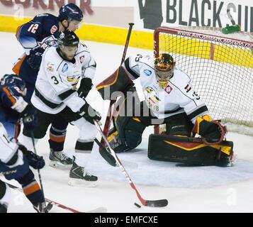 Loveland, Colorado, USA. 19th Apr, 2015. Eagles DEREK RODWELL, left ...