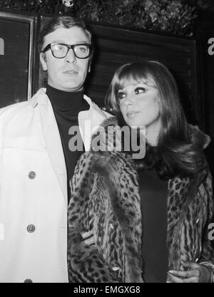 Michael Caine actor and girlfriend Elizabeth Ercy Stock Photo - Alamy