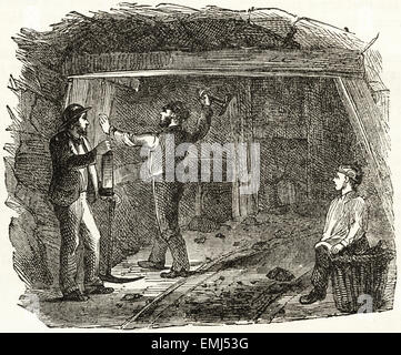 Coal Miner Victorian period Stock Photo: 58702198 - Alamy