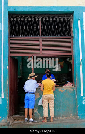 Cuban meat market showing products available for sale Cienfuegos Cuba ...