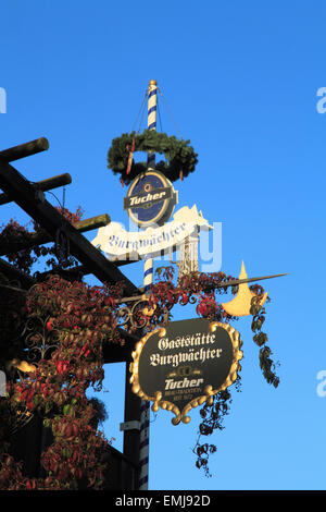 Restaurant Sign, Nuremberg, Bavaria, Germany, Europe Stock Photo - Alamy