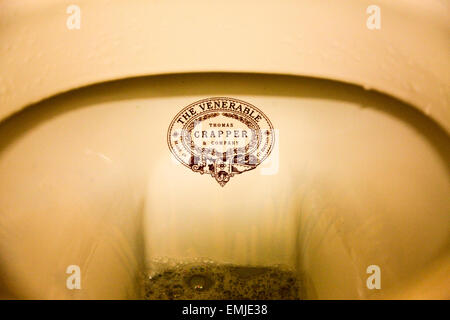 The Venerable Thomas Crapper and son original toilet England UK Stock ...