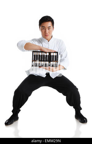 The old man with the abacus Stock Photo - Alamy