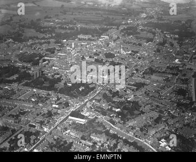 Aerial view of Colchester Town. Circa 1926 Stock Photo - Alamy