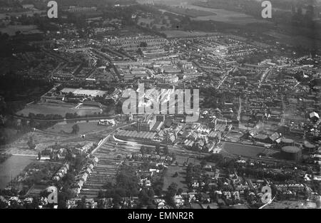 Aerial view of Maidstone, Kent. Circa 1926 Stock Photo - Alamy