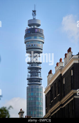 Telecom Tower London, landmark 1960s built British Telecom Tower near ...