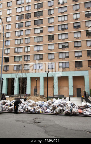 Garbage on street, New York City, USA Stock Photo - Alamy