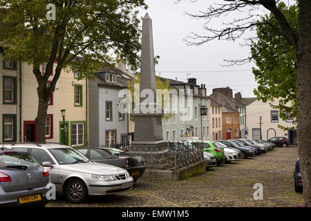 UK, Cumbria, Workington, Portland Square, cars parked round Dr Anthony ...
