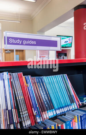 Shelves of library books at the Harlesden library in the london borough ...