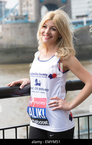 Soprano Aliki Chrysochou attends a a photocall by Tower Bridge ahead of ...