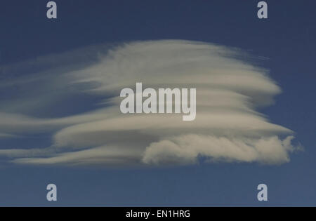 Lenticular (lens shaped) clouds are a frequent phenomenon in the sky ...