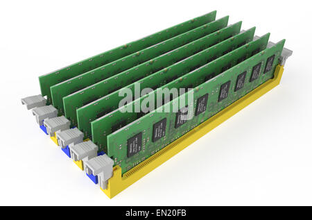 DDR3 memory modules isolated on white background Stock Photo - Alamy