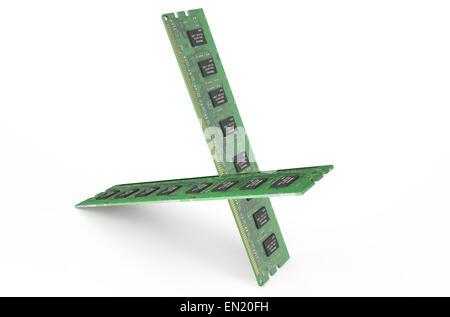 DDR3 memory modules isolated on white background Stock Photo - Alamy