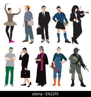 Types of Workers Stock Vector Image & Art - Alamy