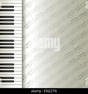 Musical notes background with lines. Vector illustration Stock Vector ...