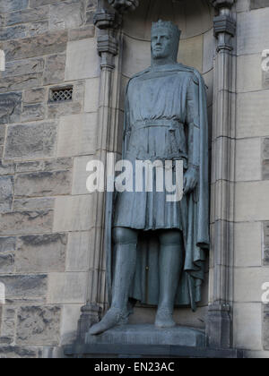 Statue of Robert I or Robert Bruce at Edinburgh Castle, Edinburgh ...
