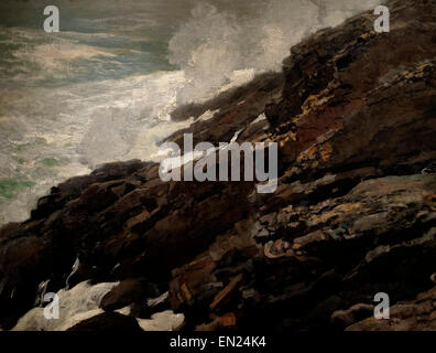 Winslow Homer - High Cliff, Coast of Maine Stock Photo - Alamy