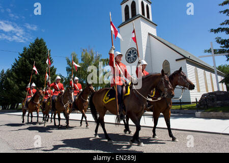 Royal Canadian Mounted Police Mounties stand after Air Force One with ...