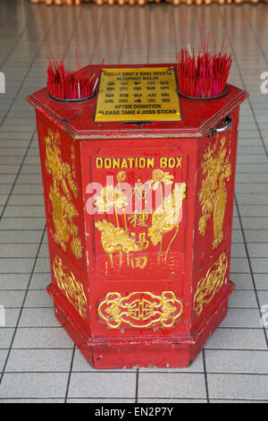 donation box at a buddhist temple Stock Photo - Alamy