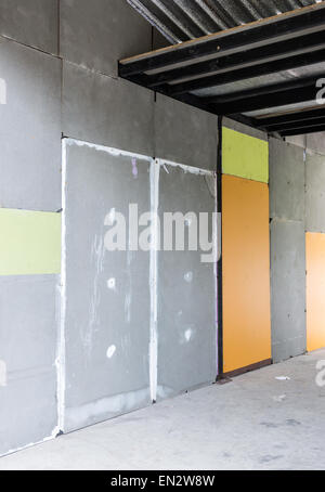 Modern interior design of store with cement tiles, seamless design ...