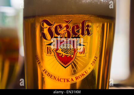 Jezek beer, a product of Jihlava Brewery, part of Czech group Pivovary ...