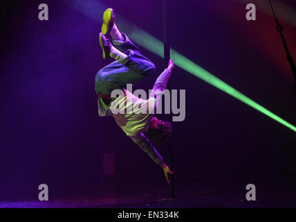 Duesseldorf, Germany. 23rd Apr, 2015. 17-year old contortion artist ...