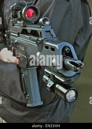 A Heckler & Koch G36 C (5.56mm x 45 NATO calibre gas operated assault ...