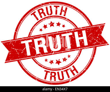 truth grunge retro blue isolated ribbon stamp Stock Photo - Alamy