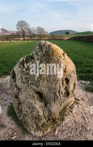 The Knobley Stone (Hoarstone, Oarstone). A Bronze Age standing stone ...