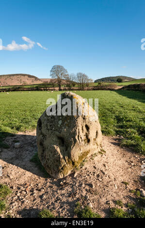 The Knobley Stone (Hoarstone, Oarstone). A Bronze Age standing stone ...