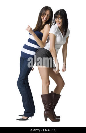 Two young ladies dancing in high heels Stock Photo - Alamy