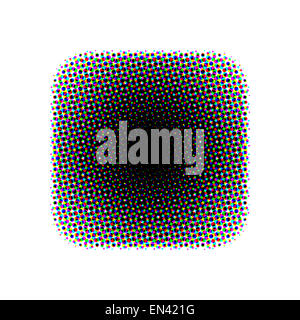 halftone square with rounded corners Stock Photo - Alamy