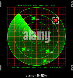 Airplane Radar Screen vector illustration Stock Photo: 135438914 - Alamy