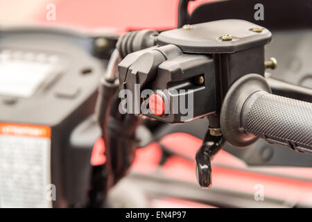 ATV Gearbox Lever Shift Closeup Stock Photo - Alamy