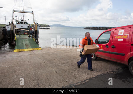 ferry between cathlin island and ballycastle Stock Photo - Alamy