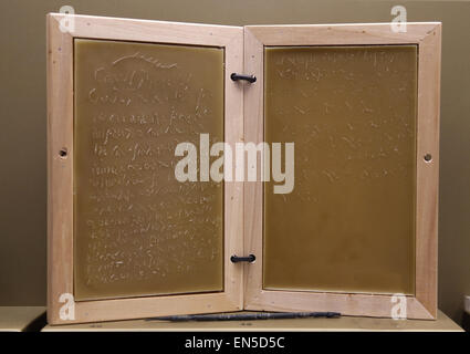 Ancient Roman Tablet Stock Photo - Alamy