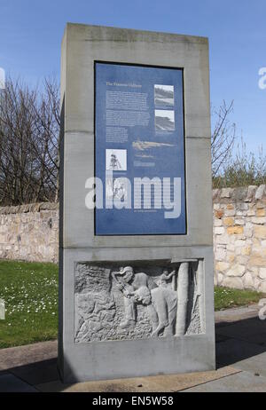Frances Colliery Memorial Dysart Fife Scotland April 2015 Stock Photo ...